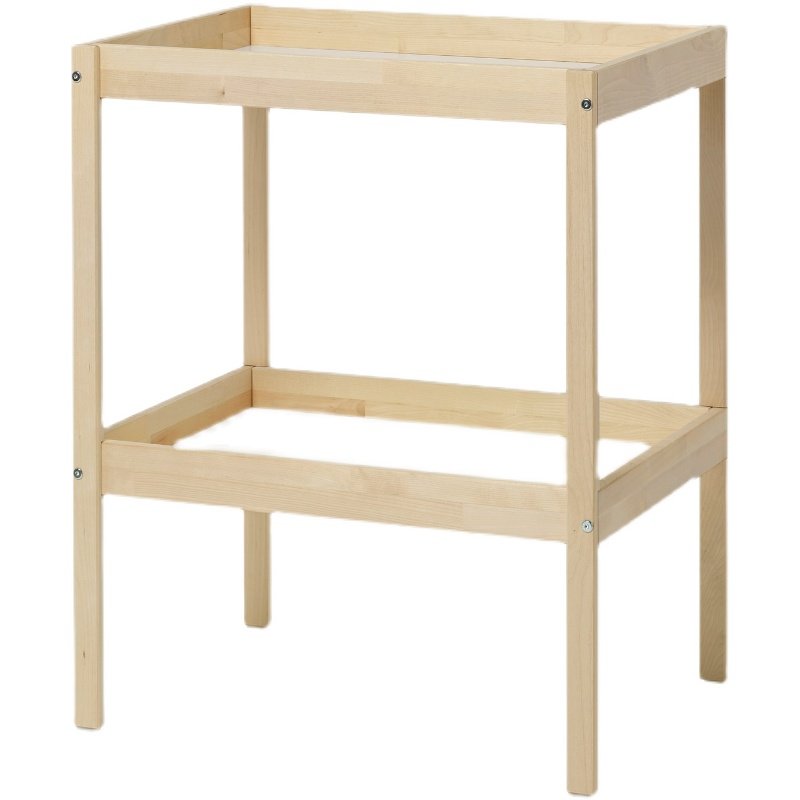 Bei Ying Shuang Wooden Baby Changing Table - Solid Wood, Ins Style