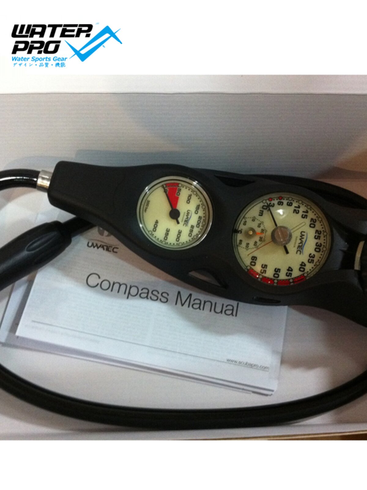 Scubapro Compact 3-Gauge Inline Dive Console - 수심, 나침반 및 압력