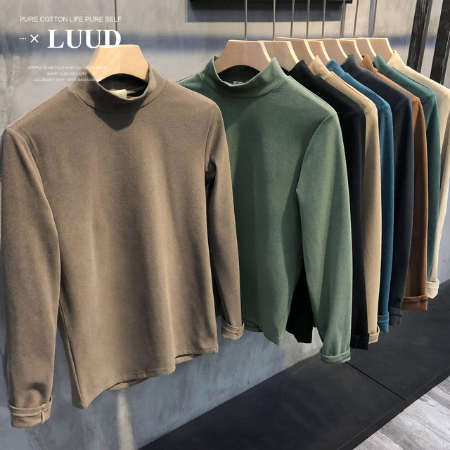 Luud men's skin -friendly double -sided moral half -high collar ...