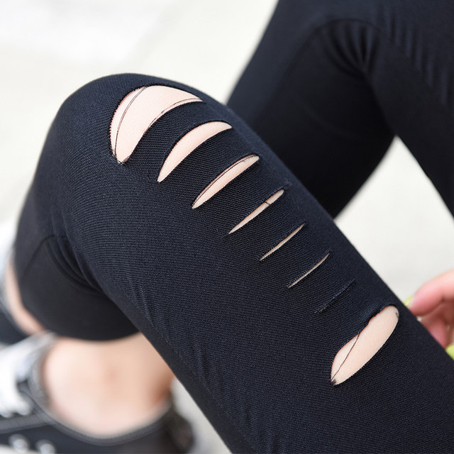 High -waisted eight -point pants female small 150 slim magic pants ...