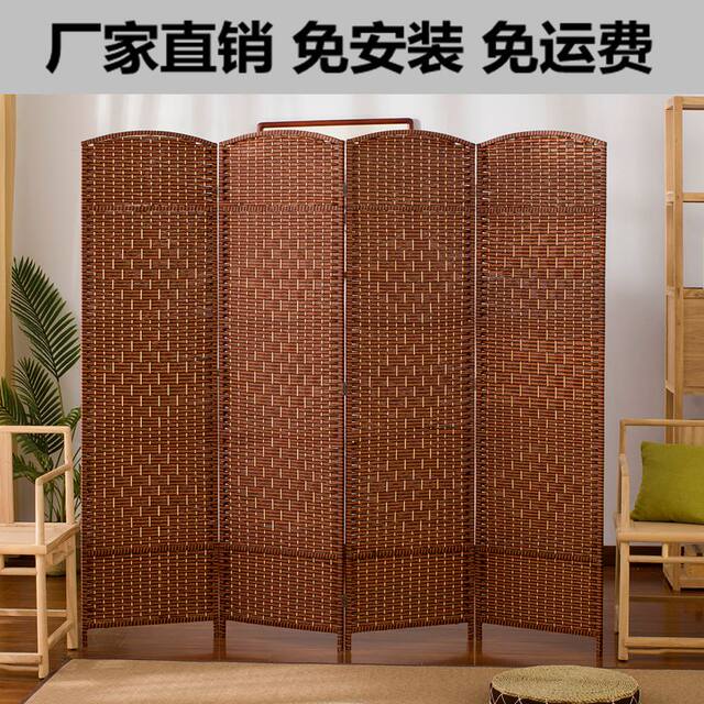Straw screen partition, fashionable and simple living room entrance ...