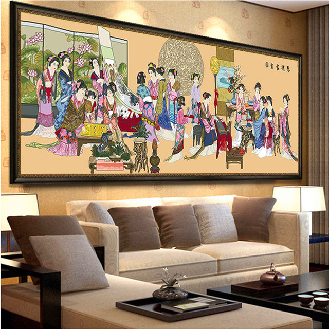 5d diamond painting full of diamonds twelve golden hairpins ancient ...