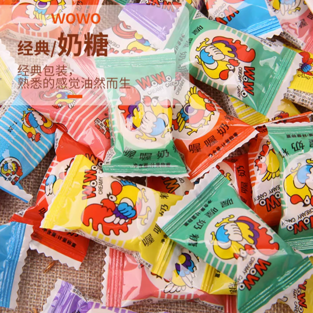 Wowo milk candy wowo Jiajia 8090 nostalgic children's candy snacks ...
