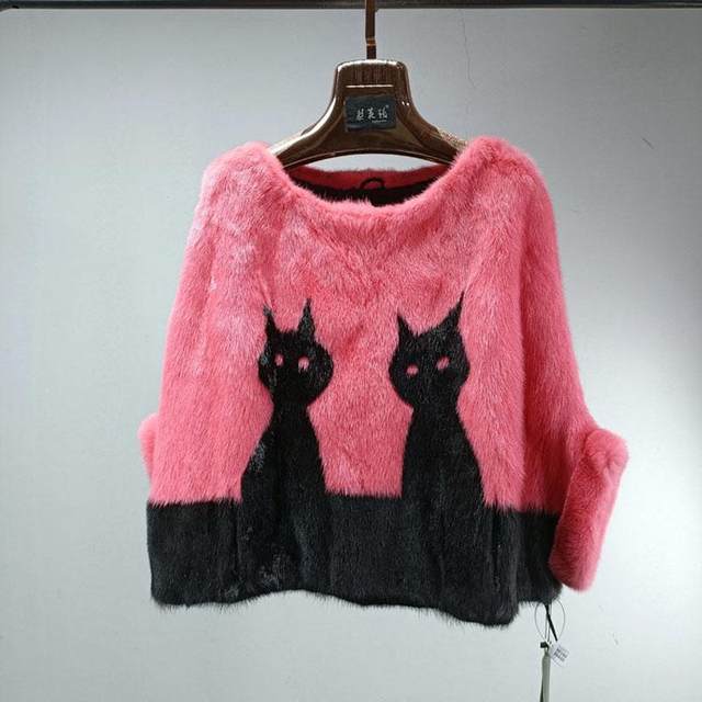Haining neat mink grass coat new autumn and winter female fur jacket ...