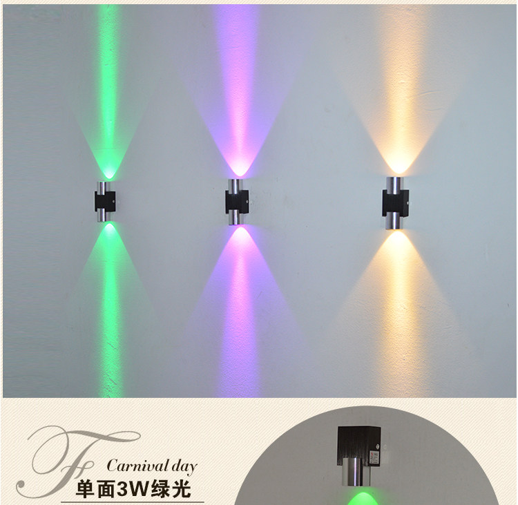 Nubunda Double Head LED Wall Light - Modern KTV/Aisle/Stairway Spotlight