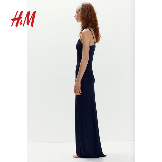 HM Women's Dress 2024 Summer New Leisure Comfortable Round Lingle ...