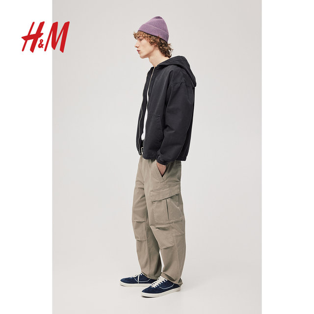 HM men's leisure pants 2024 autumn new fashion comfortable casual ...