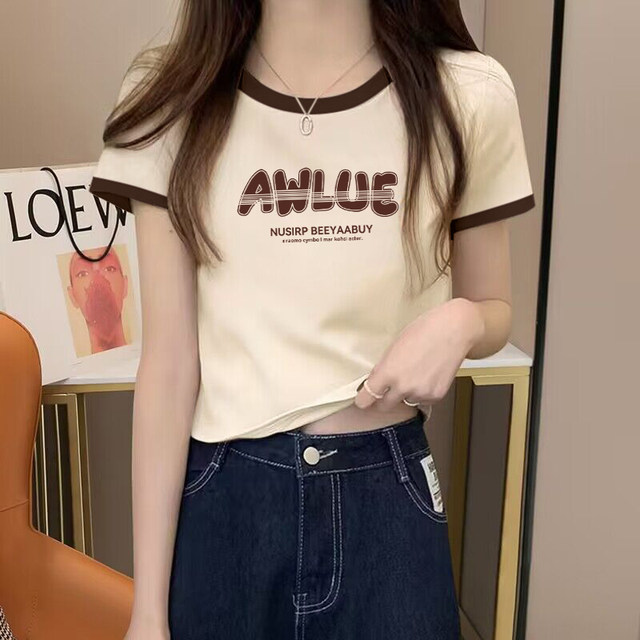 A unique and unique short style short waist top for women's short ...