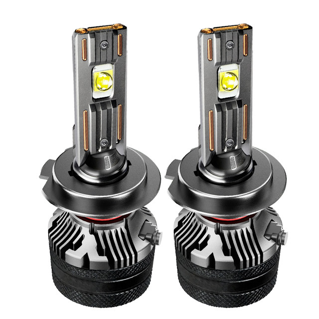 led car laser headlight with lens super bright concentrated light h7 bulb h4 far and near beam ...