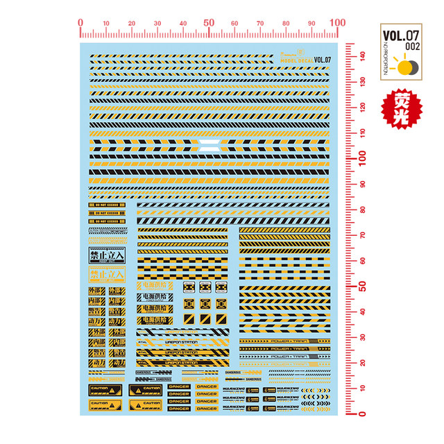 Meowmine high -precision water sticker VOL7 security warning bar Water ...