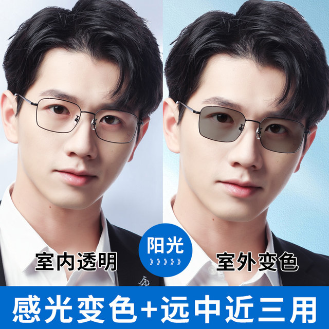 Intelligent color-changing reading glasses and sunglasses, one-piece ...