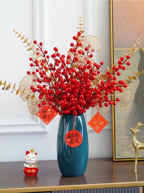 Red fruit fortune fruit artificial flower artificial flower ...