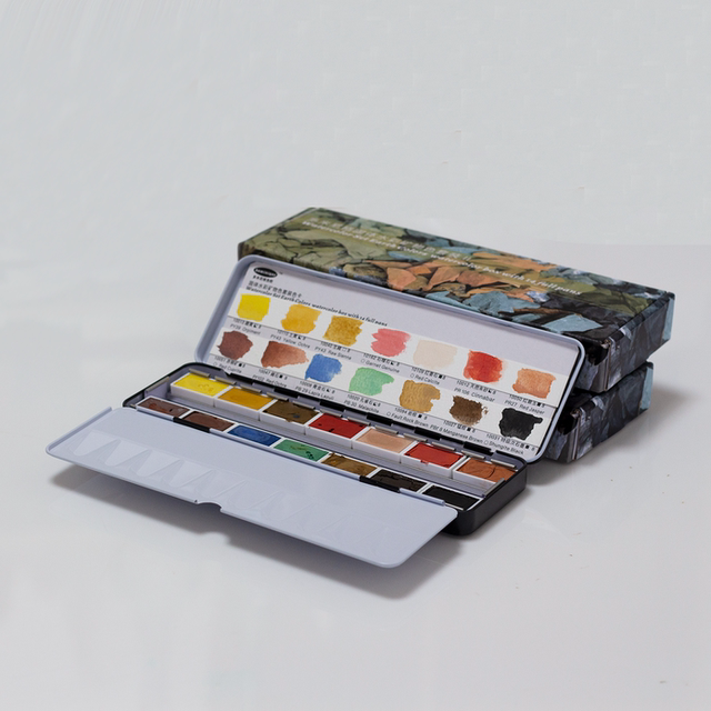 Dominique solid watercolor classic mineral color set 2 all mineral ...