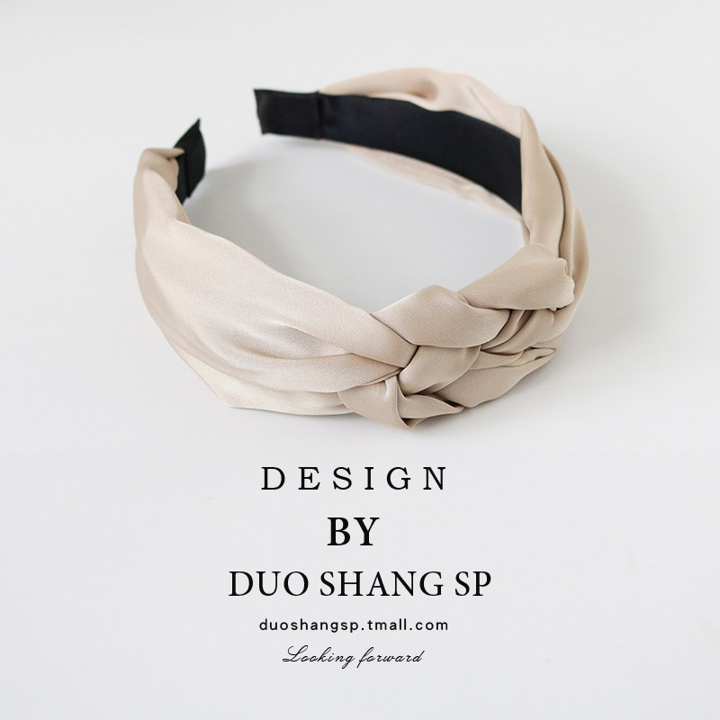 Forest Satin High-End Headband Twist Braided High Skull Headband Hair ...