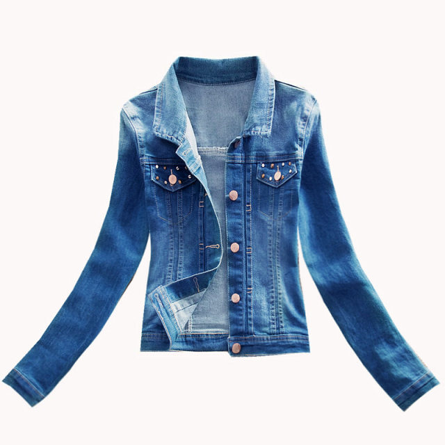 2024 Summer Autumn Denim Small Jacket Women's Spring and Autumn Slim ...