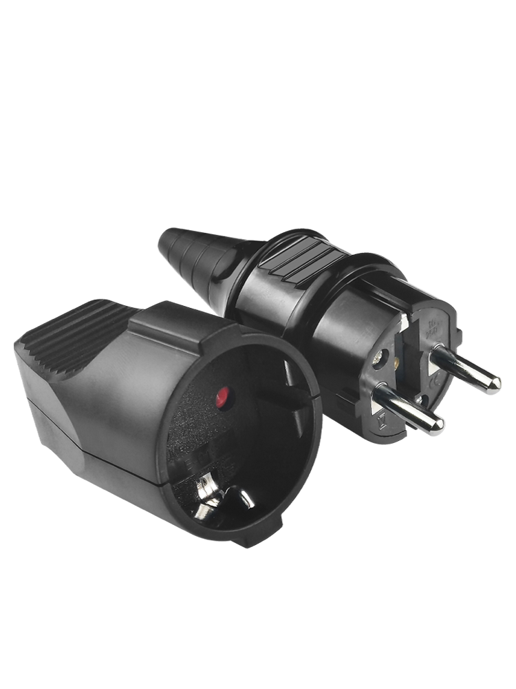European Standard Power Plug 16A Two-Round French Male and Female ...