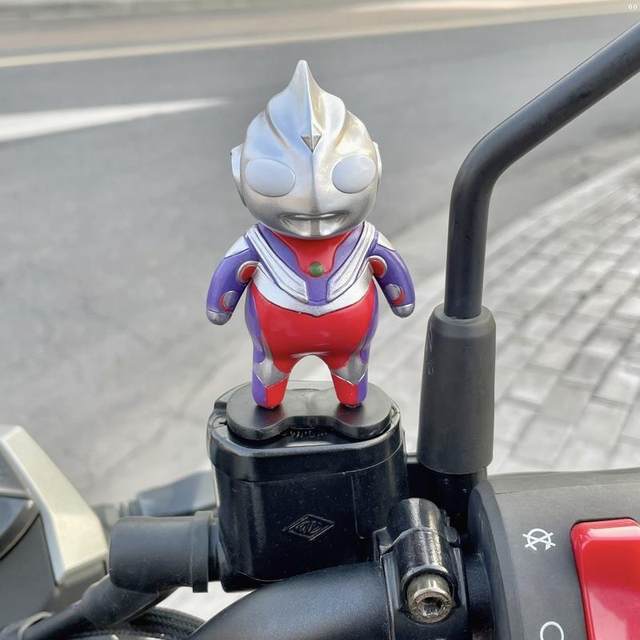 Electric car decoration Q version Straw hat Ultraman Motorcycle ...