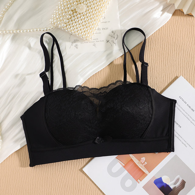 Tube top bra for women with small breasts, push-up and thickening ...