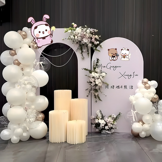 The engagement layout decoration stroke one or two cloth KT board full ...