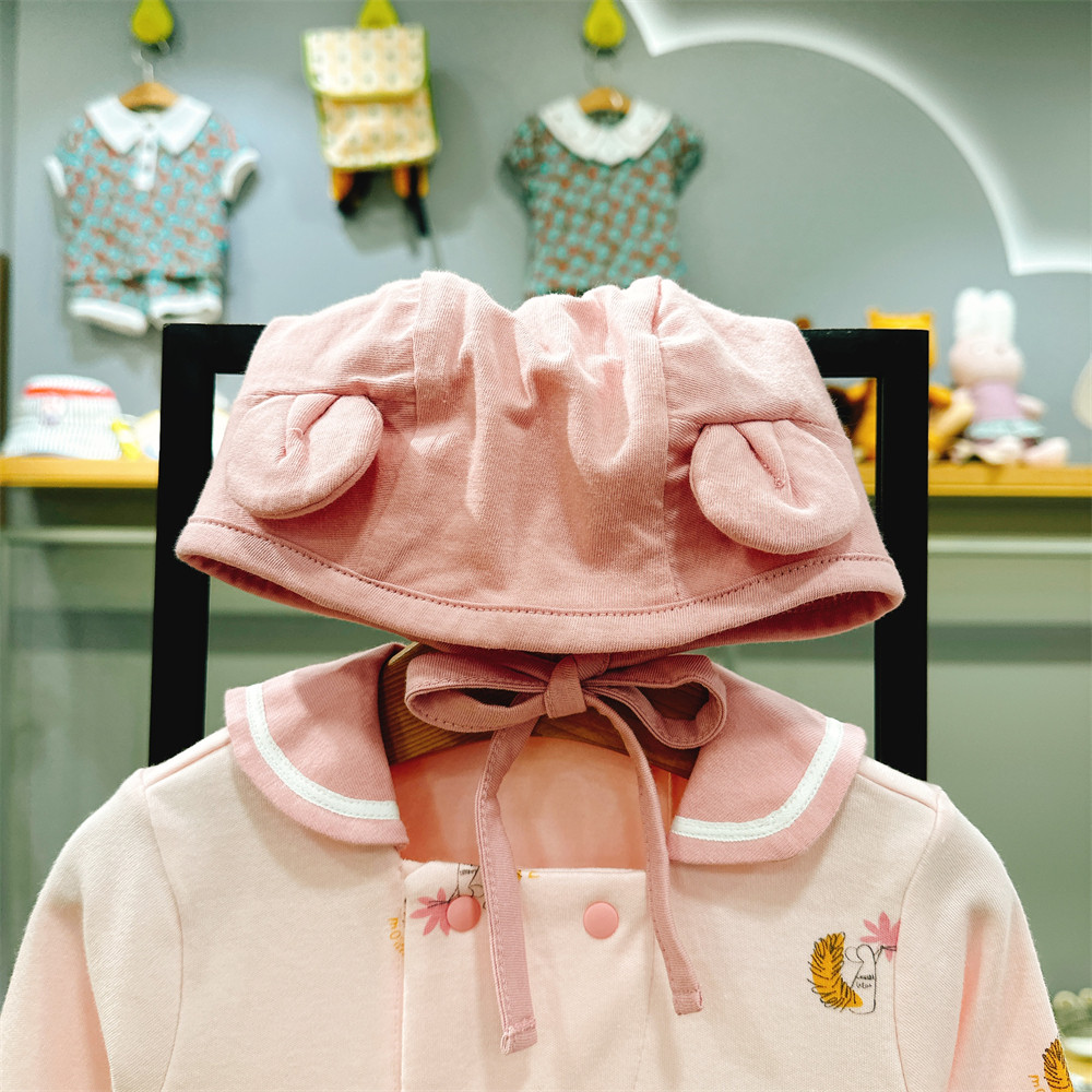 Xiaoyunduo moimoln baby girl's pure cotton long-sleeved jumpsuit Korean counter purchasing 24 ...