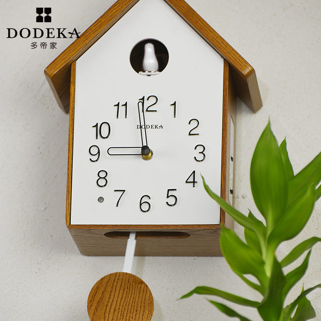 European simple cuckoo wall clock children's cartoon living room ...