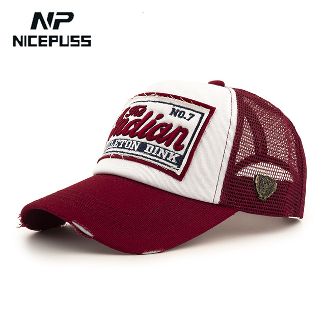 Full mesh hat, summer style men's hat, genuine high-top baseball hat ...