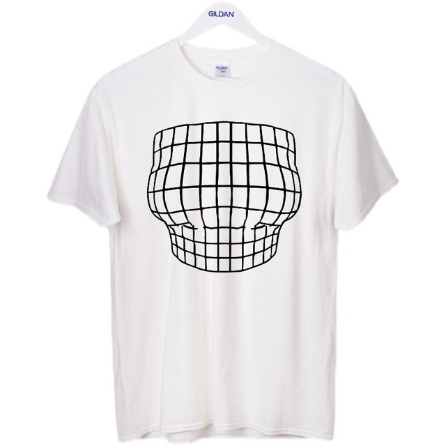 A magical T-shirt with visual trap effect, short-sleeved spoof illusion ...