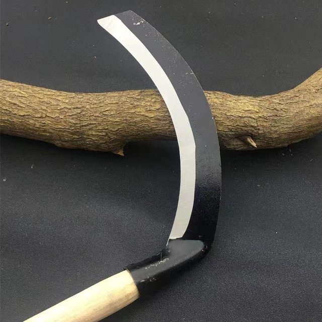 Manganese steel Korean style extended blade sickle professional mowing ...
