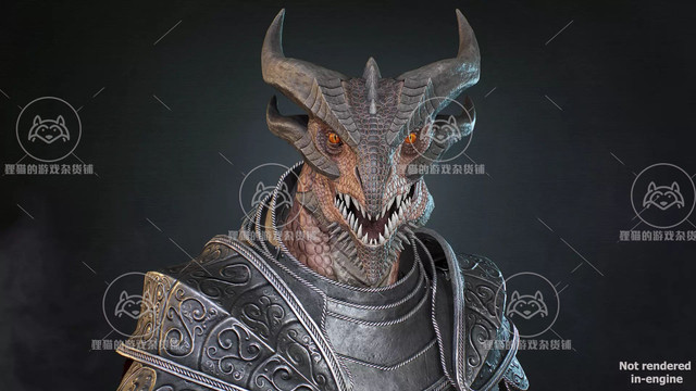 UnityLizardmanHeavyKnight1.0 lizardman heavy armor knight model