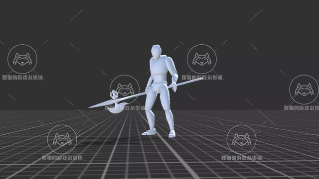 Unity ARPG Halberd 1.0 package update high-quality spear and halberd RPG game fighting animation