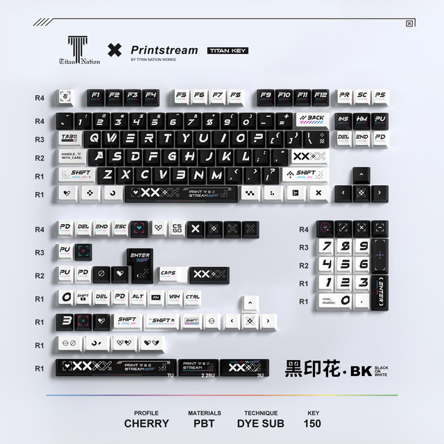Titan Kingdom CSGO series printing collection dream genuine keycaps 150 ...