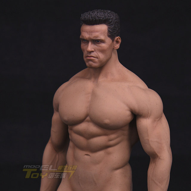 Spot 1:6 soldier Arnold Schwarzenegger head carving suitable for PHM34 ...