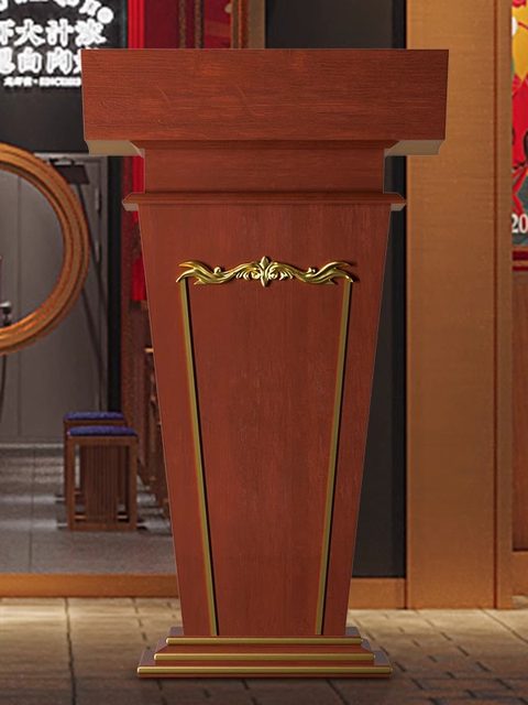 Podium, solid wood emcee's desk, parking desk, consultation desk, sales ...