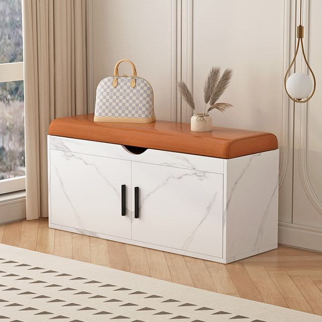 Shoe changing stool, home door shoe cabinet, sitting stool, integrated ...