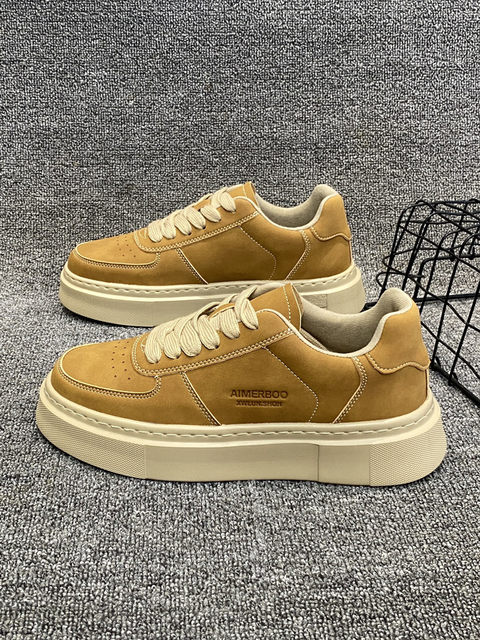 American retro slab shoes for men with all-match thick sole casual ...