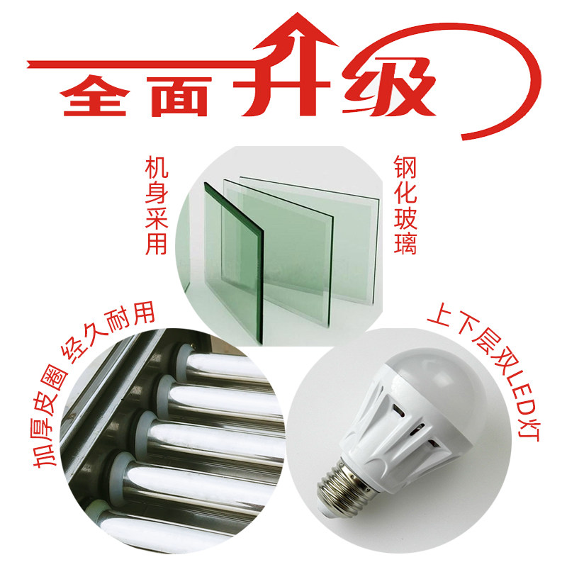 Jetta 7-Tube Hot Dog & Snack Machine - Double Layer Insulation