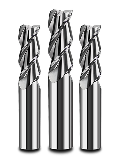 Aluminum milling cuttings tungsten steel 3 blade CNC CNC knife aluminum ...