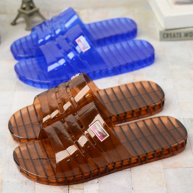 Retro plastic sandals for men, simple home deodorant shower and ...