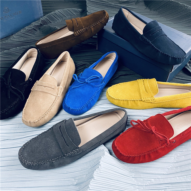 Clearance special offer! Men's spring and summer top layer cowhide flat ...