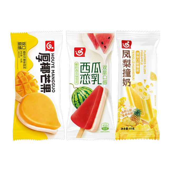 Yuebao ice cream, pineapple, milk, watermelon, thick coconut, mango ...