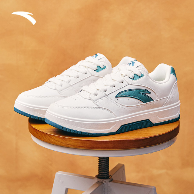 ANTA classic low-cut sneakers for men, winter fashion, versatile white ...