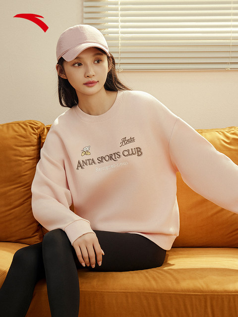 Anta loose retro slots sweater women in winter wild leisure inner ...