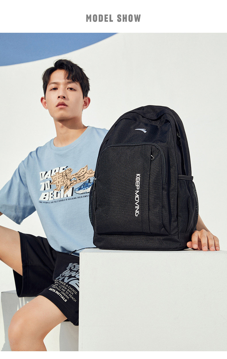 ANTA Sports Backpack New Outdoor Travel Bag Commuting Men's and Women's ...