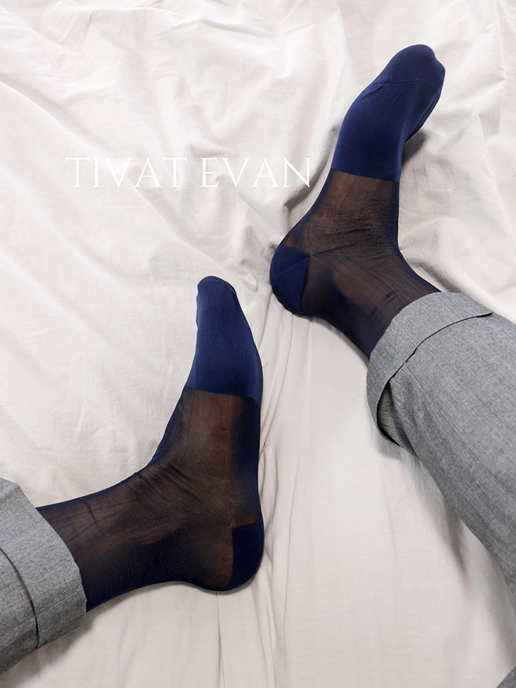 Forms of men's summer plain super -thin stockings, nylon suits business ...