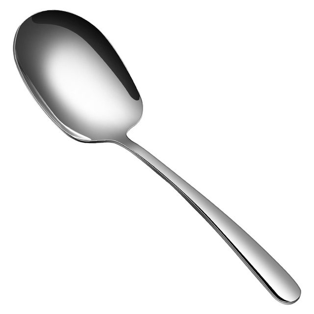 Stainless steel 304 large public serving spoon hotel restaurant serving ...