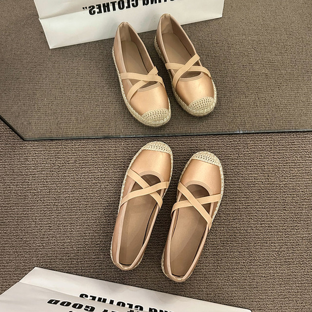 French cross-belt single shoes for women 2025 spring and autumn new ...