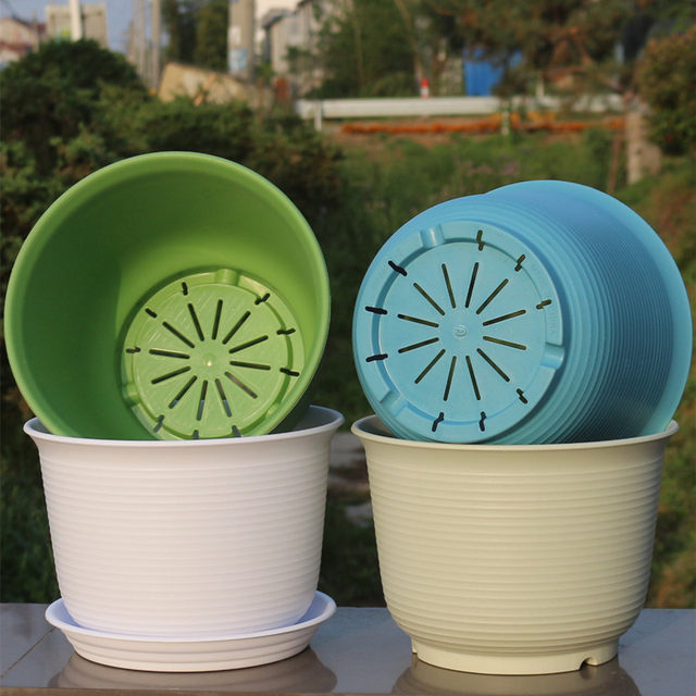 New high-end environmentally friendly resin flower pots thickened anti ...