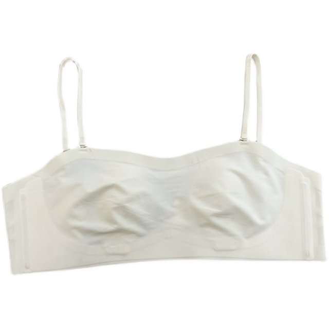 Latex cotton paper bra strapless bra for big breasts, non-slip, ultra ...