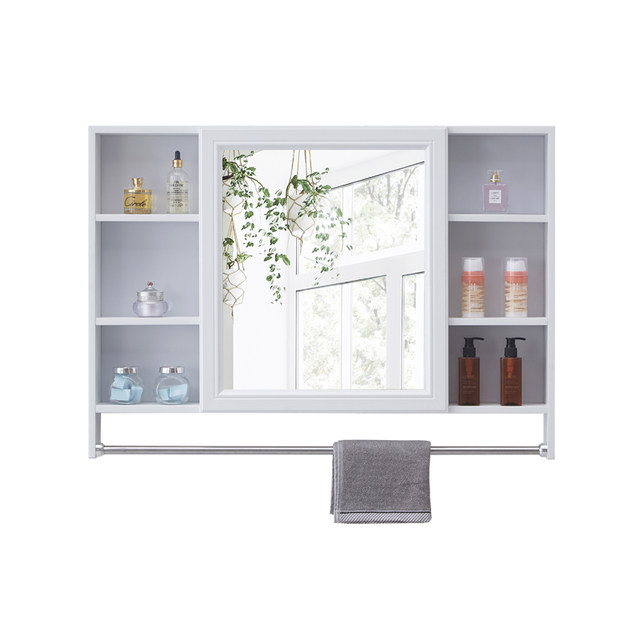 Bathroom mirror with storage rack integrated bathroom mirror toilet ...