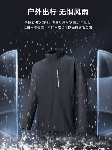 Septwolves Men's Jacket Autumn and Winter New arrival Fleece-lined ...